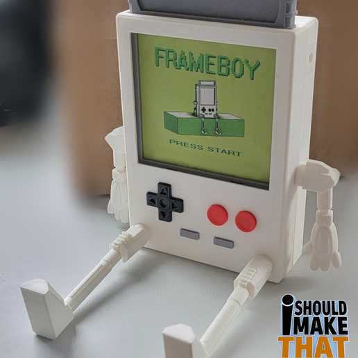 🖼️ FrameBoy - A GameBoy insipired picture frame・ 3D File for ・Cults