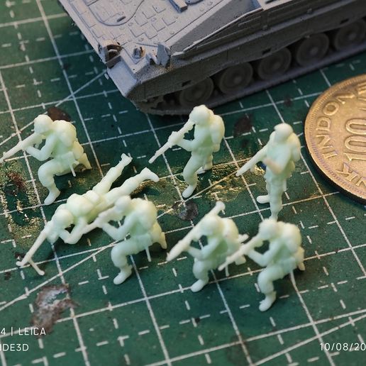 🥶 Cold War Bundeswehr Infantry Squad set 1・ 3D File for 3D printing・Cults