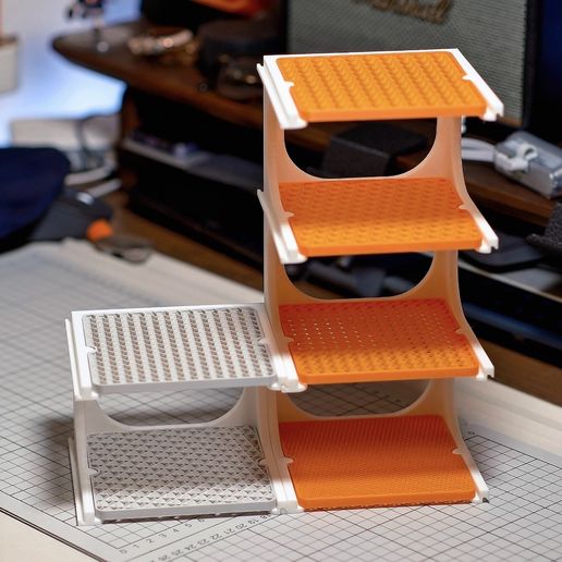 🪞 GridStack Modular Shelf・ 3D File for 3D printing・Cults