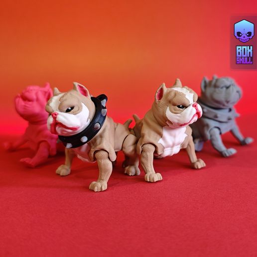 🐕 AMERICAN BULLY PUPPY - PET - FLEXI - ARTICULATED - PRINT IN PLACE・ 3D ...