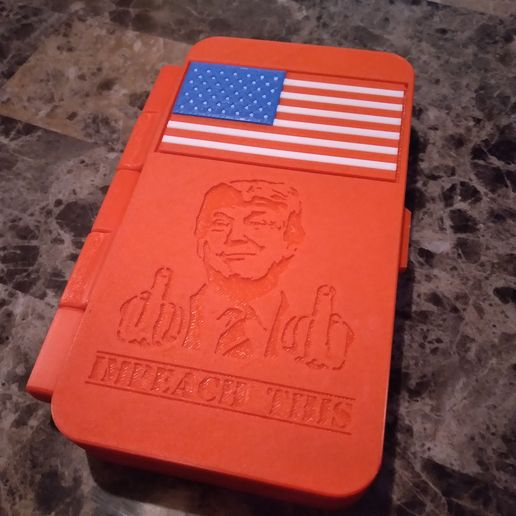 📦 TRUMP STORAGE BOX・ STL File for ・Cults