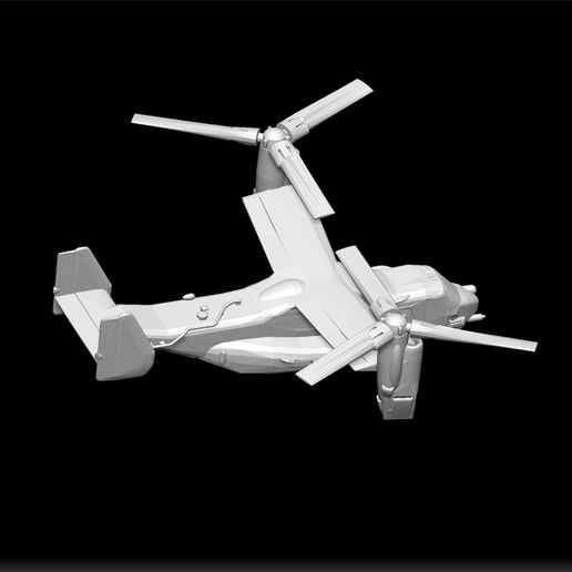 🔔 Bell Boeing V-22 Osprey 3D Print Model - Tiltrotor Aircraft STL File ...