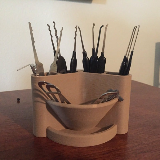 👽 Lockpick Stand・Free STL File for ・Cults