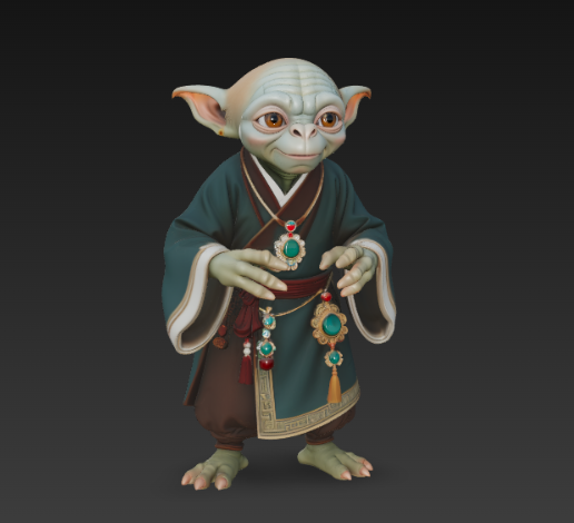 Yoda – Ornate Robe Master・ STL File for 3D printing・Cults