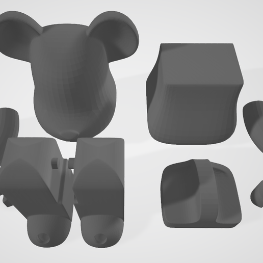🐻 BEAR BRICK STATUE ORIGINAL・ STL File for 3D printing・Cults