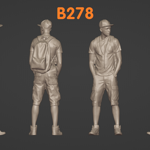 👦 BOY (278) - SCALE 164 - 3D PRINT MODEL・ STL File for 3D printing・Cults