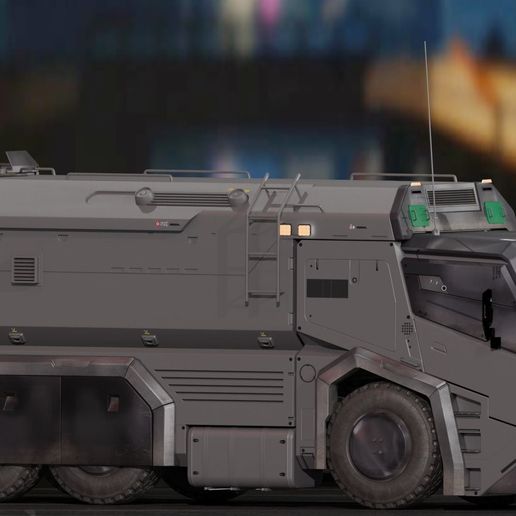 🚗 Cyberpunk Militech Behemoth・ STL File for 3D printing・Cults