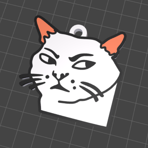 Judging Cat Meme Keychain 😼 - Funny & Adorable 3D Print Model・ STL File ...