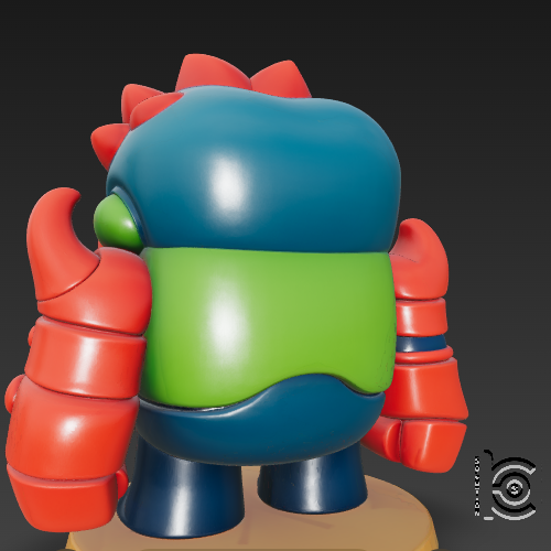 👽 "Crabby Buddy" - Cute Alien Crab Monster - 3D Model for Printing・ STL ...