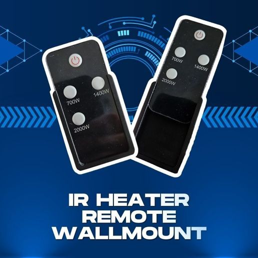 Free 3MF file IR remote heater remote wall mount 🌳 ・3D print object to ...