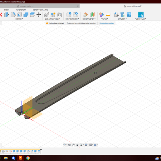 STL file Morozori Tsuka, Katana Griff für traditionelle Wicklung Tsuka ...
