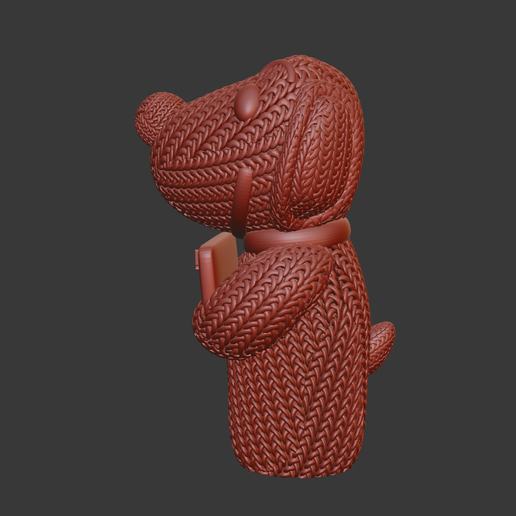 STL file knitted Snoopy (cute) 🐕 (3MF)・Design to download and 3D print ...