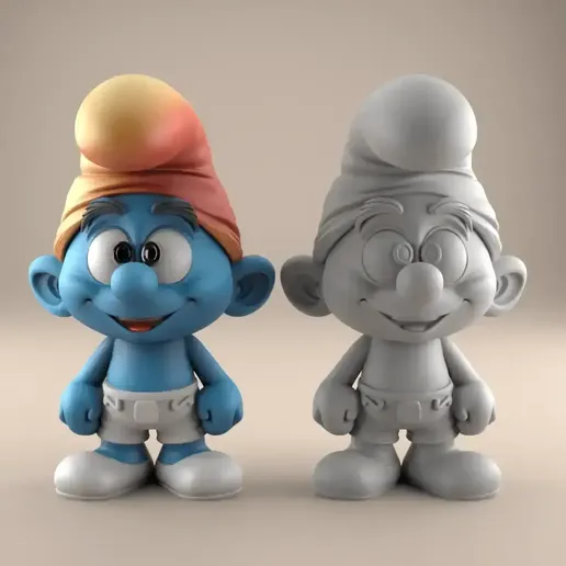 📁 Smurf 3D STL File: Cute Desk Decor Collectible Fun・ STL File for 3D ...
