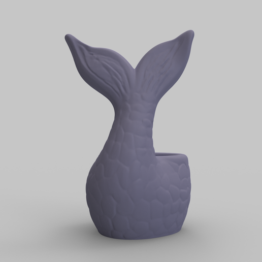 🧜‍♀️ Mermaid Tail Planter・Archivo STL para Impresión 3D・Cults