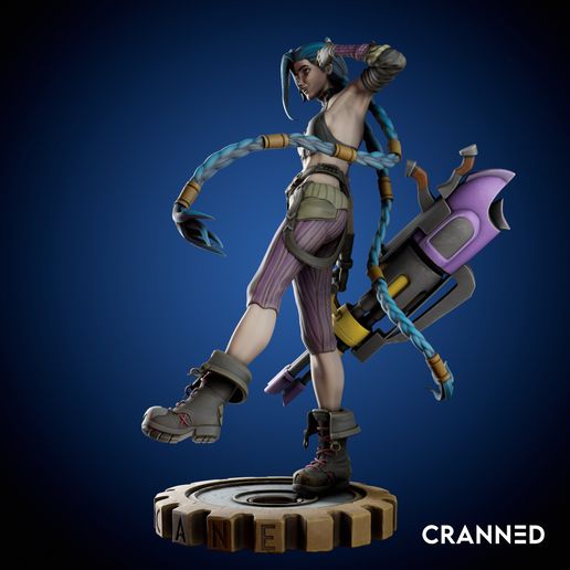 👾 Jinx - Arcane・ 3D File for 3D printing・Cults