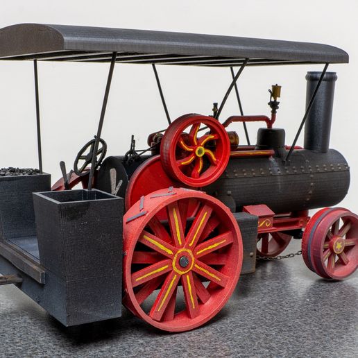 😤 Frick Eclipse Steam Tractor G Scale (1:24)・ STL File for ・Cults