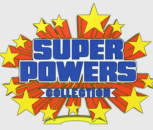 Archivo STL Logotipo de la colección Superpoderes 🦸‍♂️ ・Objeto ...