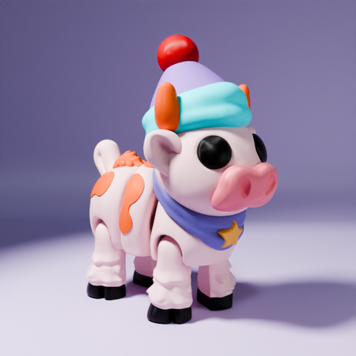 Archivo 3D CUTE COW - FLEXI - ARTICULATED 🐄 ・Modelo para descargar y ...