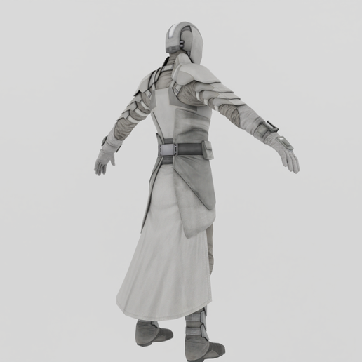 🫡 Jedi Starkiller Starwars Lowpoly Textured・ OBJ File for 3D printing・Cults