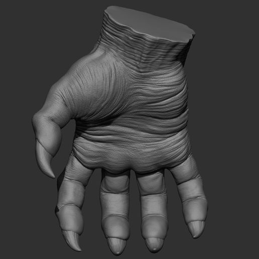 👹 3 Creature hand poses・ 3D File for ・Cults