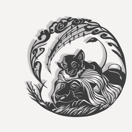 STL file simba 🤴 ・3D printing template to download・Cults