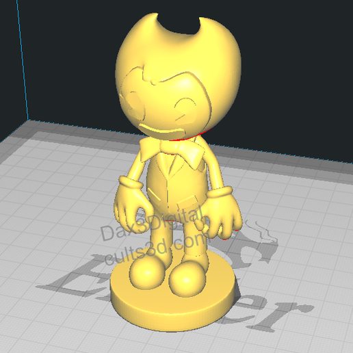 🦸 Bendy Figure (Bendy and the Ink Machine - the dark revival)・ STL File ...