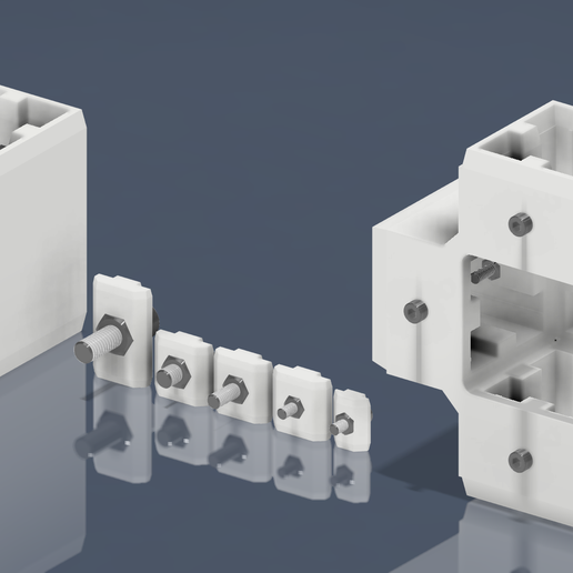 🔩 2020 3030 Profile Extrusion Fasteners and T-Nuts・ STL File for 3D ...