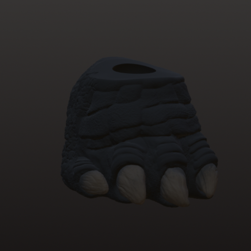 🦶 Godzilla sh monsterarts 2014 foot upgrade・ STL File for 3D printing・Cults