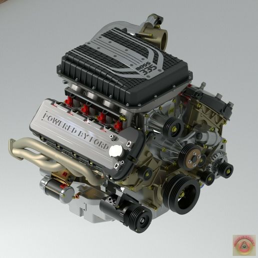 🚙 FORD BOSS 335 (Miami V8) - ENGINE・ STL File for 3D printing・Cults