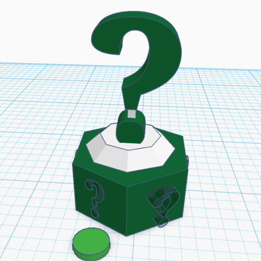 🧩 The Riddler's Puzzle Trophy・Free STL File for 3D printing・Cults