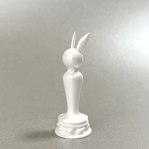 3D file Rabbit Chess Pawn 🐇 ・3D printer design to download・Cults