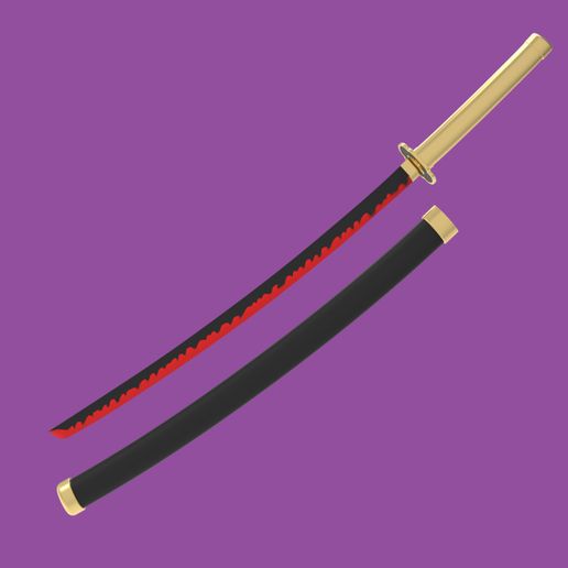 🗡️ Demon Slayer - Tsugikuni Yoriichi Sword 3D Model for Printing・ STL ...