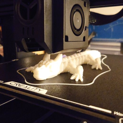 3D printable Baby Bull Dragon - Flexi - Print in Place - No Supports ...