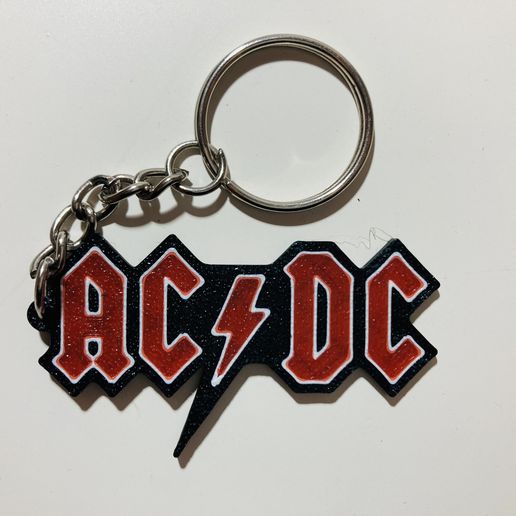 🗝️ AC/DC keychain・ STL File for 3D printing・Cults