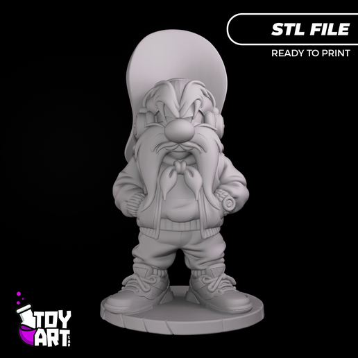 👾 Yosemite Sam STL - Urban Streetwear Fanart for 3D Print・ STL File for ...