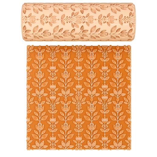 📁 Floral Vertical Spring Texture Roller STL File – Seamless Pattern ...