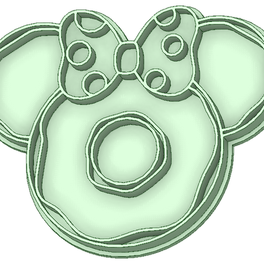 STL file Donna Minnie cookie cutter 🍪 ・3D printer design to download・Cults