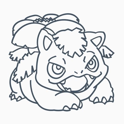 🍪 Venusaur Cookie Cutter Pokemon Anime Chibi・ STL File for ・Cults