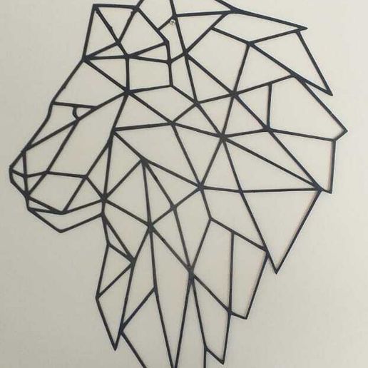 geometric lion