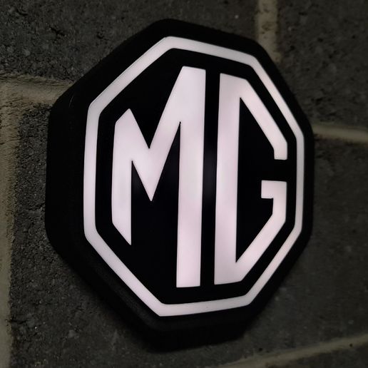 🚇 Easy print MG Cars LED Lightbox Desk or Wall Mounted MGA MGC MGB ...