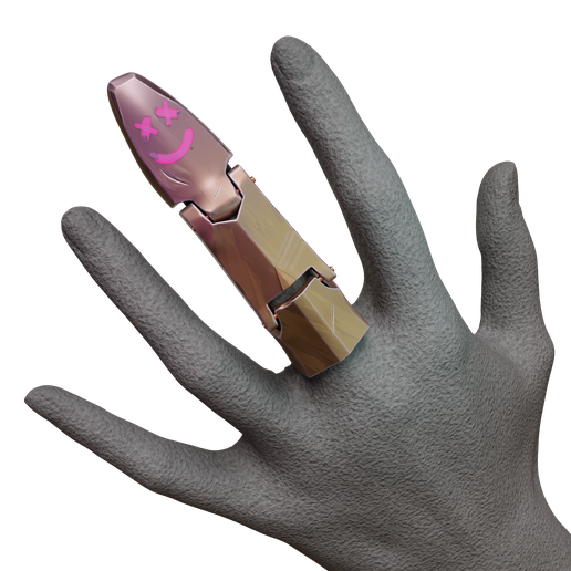🎭 Jinx arcane mechanical cyber finger・ 3D File for 3D printing・Cults