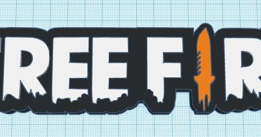 🆓 Free Fire Logo・ STL File for ・Cults