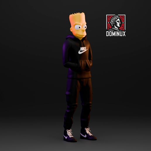 👾 Bart simpson Urban Vibes Oldschool multiparts・ STL File for 3D ...