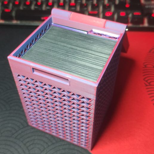 Archivo STL TCG deck card box + separator 📦 ・Design para impresora 3D ...