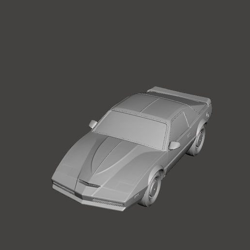 🎨 FAN ART RETRO STYLE KNIGHT RIDER KITT & Michael Knight・ OBJ File for ...