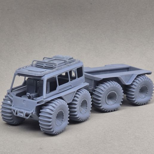 3D printing Fattruck Hauler 8x8 in 1/24 scale • made with Anycubic Mono ...