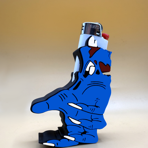 STL file Zombie Lighter Case 🧟 ・3D printer design to download・Cults