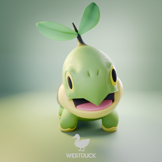 🐉 Turtwig - Pokemon games holder・Free STL File for 3D printing・Cults