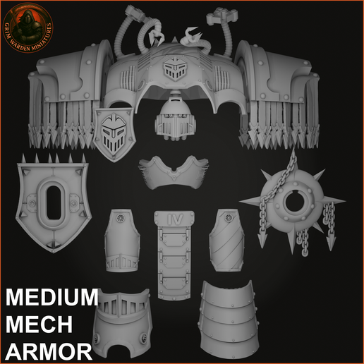 🤖 Veterans of Steel Mech Armor Bundle・ 3D File for 3D printing・Cults