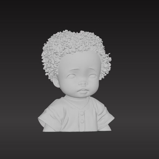 👤 Bust of a child・ STL File for 3D printing・Cults
